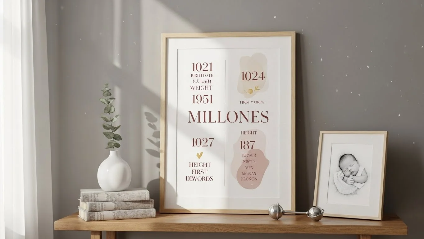 How to Design Milestone Posters That Make Keepsakes - craftwinning.com