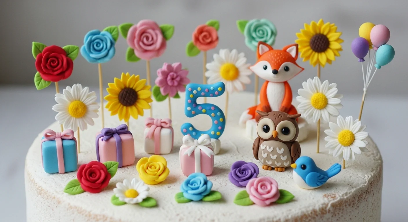 How to Make Clay Toppers for Custom Cakes - craftwinning.com
